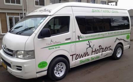 Town Hoppers Shuttle Windhoek Contact & Schedule - SAFARIBAY
