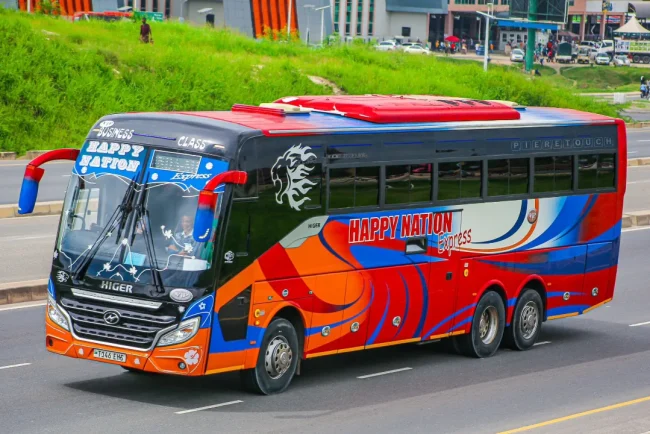 Happy Nation Bus Online Booking Contact & Timetable - SAFARIBAY